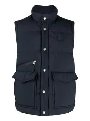 Woolrich Padded High-neck Gilet - Blue
