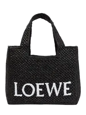 Loewe Paula's Ibiza Small Logo Shopper - Black