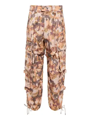 Isabel Marant Helore Printed Cargo Pants - Multicoloured