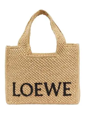 Loewe Small Raffia Top-handle Bag - Beige