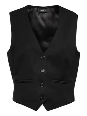 Wardrobe.NYC Wool Vest - Black