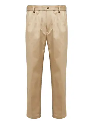 Junya Watanabe Cotton Gabardine Straight Pants - Beige