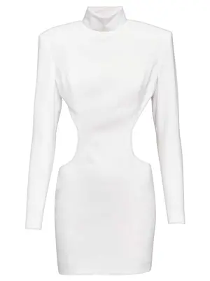 MONOT Mônot Crêpe Mini Dress - White