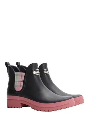 Barbour Mallow Wellington Chelsea Boot - Navy/cherry Blossom