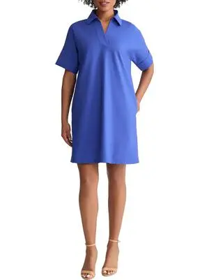 Ming Wang A-line Shift Dress - Sapphire Sea