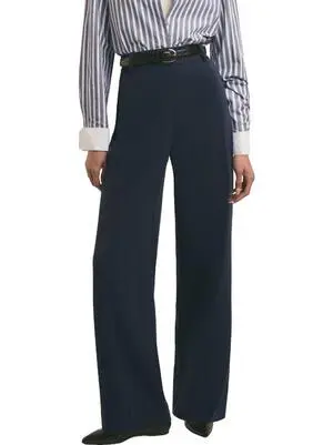 FAVORITE DAUGHTER The Fiona High Waist Wide Leg Pants - Navy