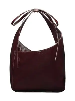 REFORMATION Small Vittoria Leather Tote Purple