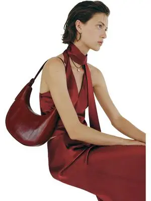 REFORMATION Medium Rosetta Shoulder Bag - Red