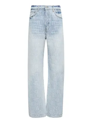 AMIRI Amiri Logo Jacquard Denim Pants