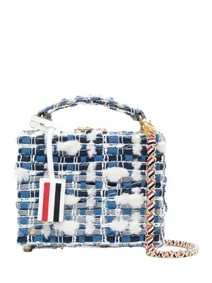 Thom Browne Mini Denim Pouf Tweed Bag - Blue