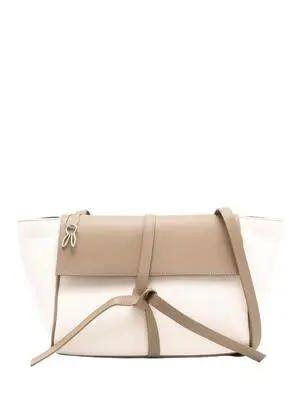 GLORIA COELHO Panelled Leather Tote - Neutrals
