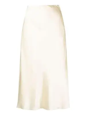 REJINA PYO Viola Satin Midi Skirt - Yellow