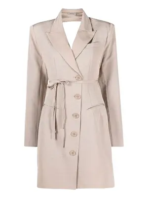 GESTUZ Cut-out Blazer Dress - Neutrals
