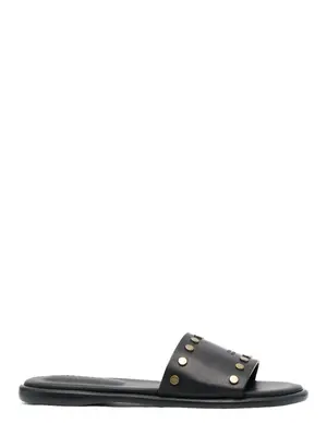 Isabel Marant Vikee Studded Slides - Black