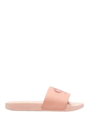 Calvin Klein Logo Slides - Pink