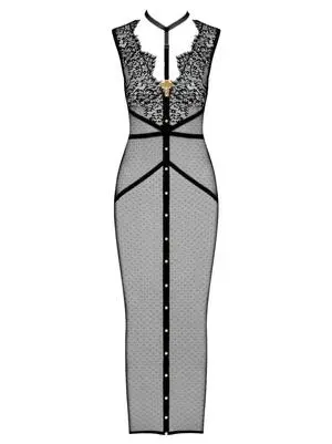 MAISON CLOSE Inspiration Divine Sheer Dress - Black