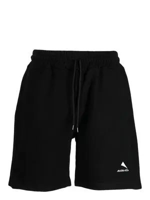 MAUNA KEA Logo-print Cotton Shorts - Black