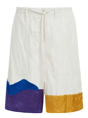 Marni Marni Graphic-Print Drop-Crotch Shorts 00w04