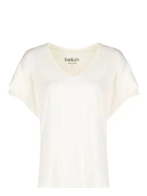 Ba&sh Viny V-neck T-shirt - White