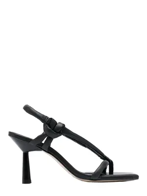 ALOHAS Sheila 90mm Leather Sandals - Black