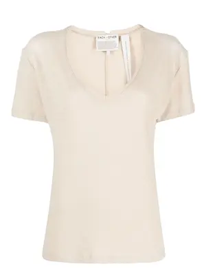 Each X Other V-neck Mélange T-shirt - Neutrals