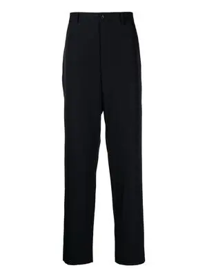 Comme Des Garçons Straight-leg Wool Trousers - Blue