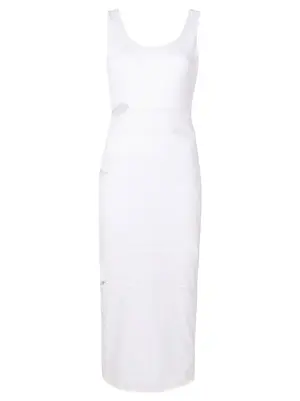 GLORIA COELHO Cut-out Midi Dress - White