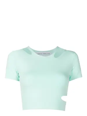 GLORIA COELHO Cropped Top - Green
