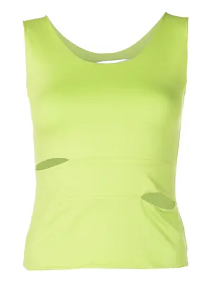 GLORIA COELHO Cut-out Tank - Green
