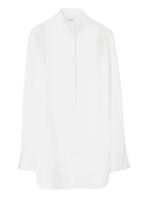 Burberry Lace-trim Cotton Shirt - White