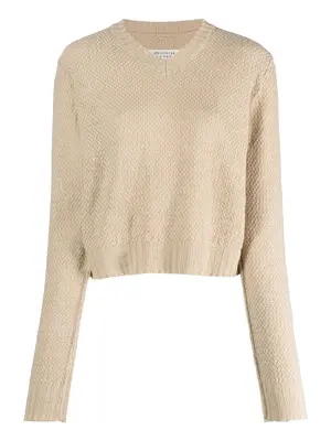 MAISON MARGIELA V-neck Jumper - Neutrals