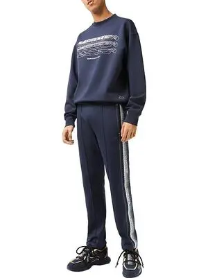Lacoste Regular Fit Pique Track Pants - Blue