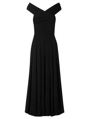 KHAITE KHAITE Bruna Off-the-shoulder Maxi Dress
