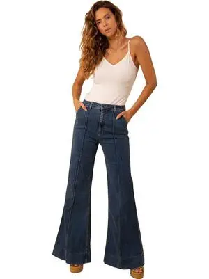 Hale Bob Blake Flare Leg Trouser - Denim