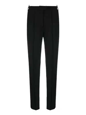 NENSI DOJAKA Cut-out Slim-fit Trousers - Black