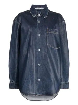 ALEXANDER WANG Alexander Wang Coated Denim Trucker Jacket