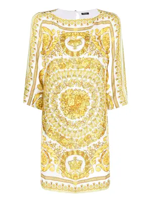 Versace Barocco-print Blouse - White