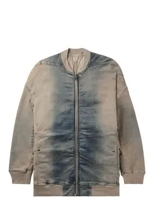 Rick Owens Cotton-blend Bomber Jacket - Neutrals