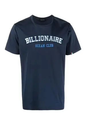 BILLIONAIRE Logo-print T-shirt - Blue