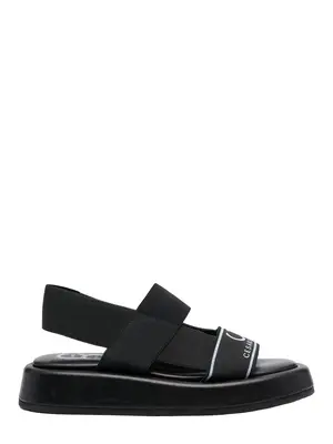 Casadei Padded Flat Sandals - Black