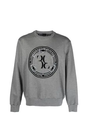 BILLIONAIRE Logo-print Cotton Sweatshirt - Grey