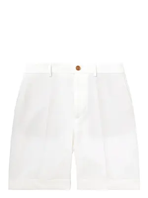 Brunello Cucinelli Straight-leg Linen Bermuda Shorts - White