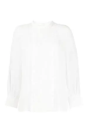 SHIATZY CHEN SHIATZY CHEN Mulberry Silk Lace-Appliqué Shirt