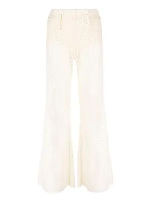 FORTE_FORTE Forte Forte Sheer Lace Flared Trousers