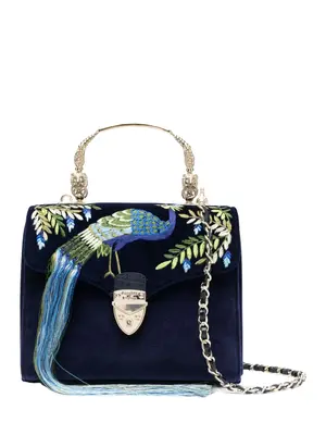 ASPINAL OF LONDON Aspinal Of London Midi Mayfair Top-Handle Bag Blue