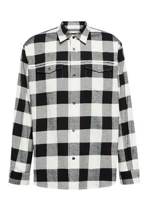 Undercover Checked Cotton Shirt - Black