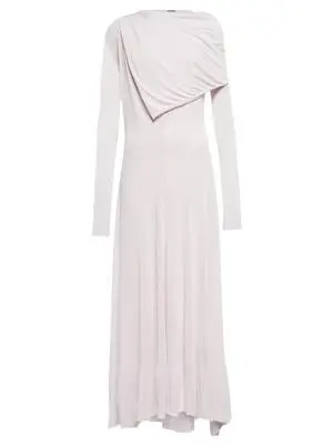 JIL SANDER Draped Crêpe Gown - Pink