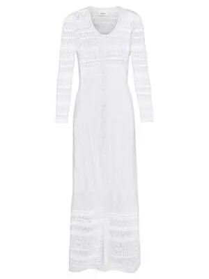 Isabel Marant Crochet-knit Maxi Dress - White