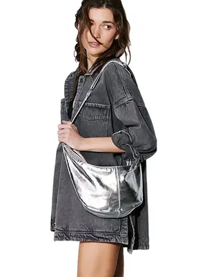 Free People Idle Hands Sling Silver