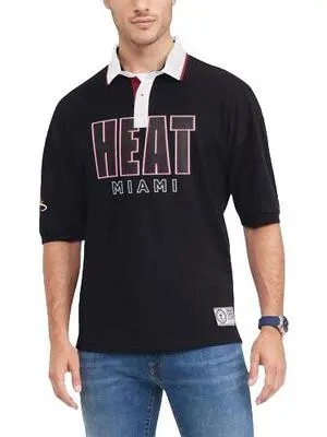 Tommy Hilfiger Miami Heat Stanley Pique Polo - Black